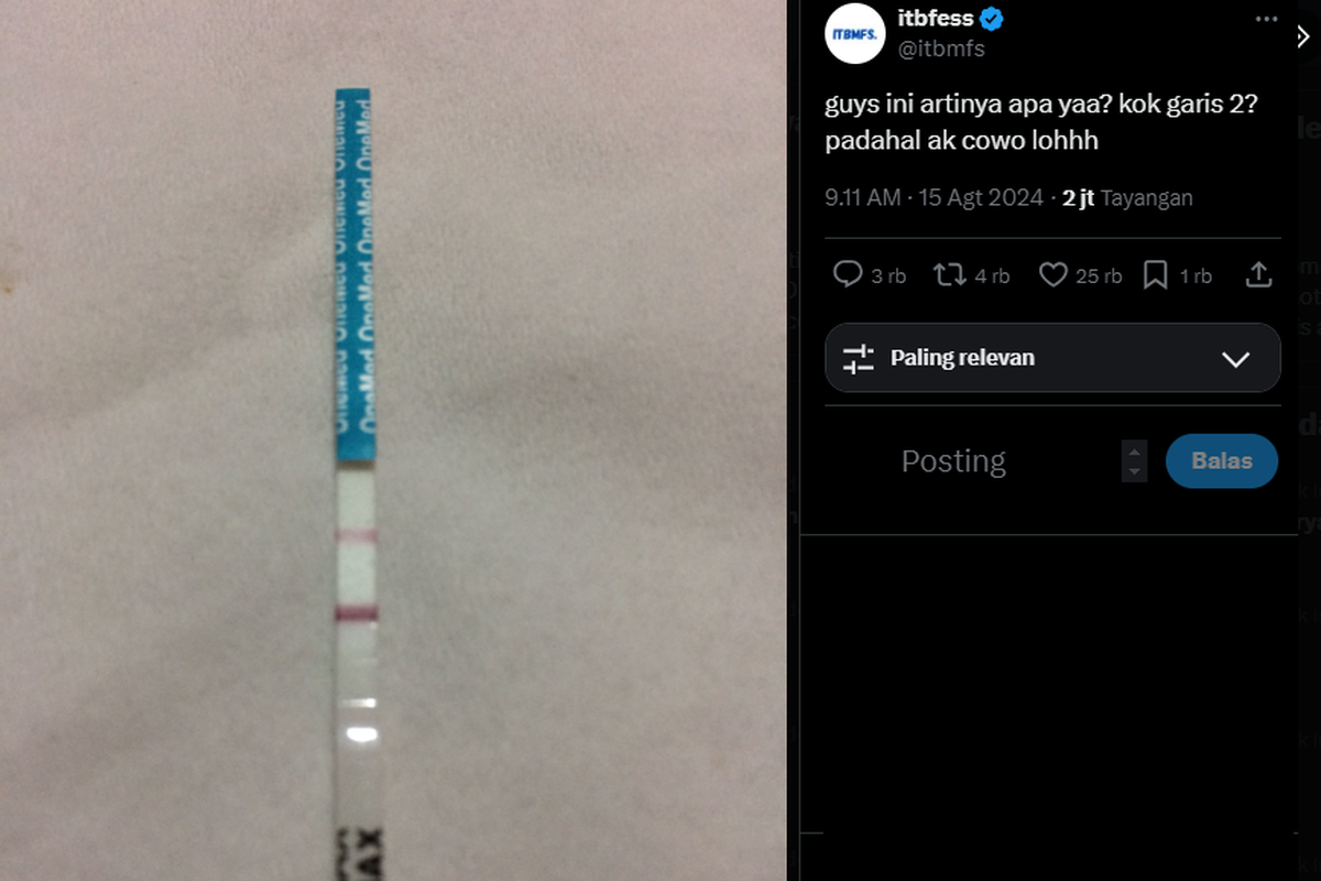 Test Pack Tunjukkan 2 Garis Usai Dipakai Laki-laki, Kok Bisa?