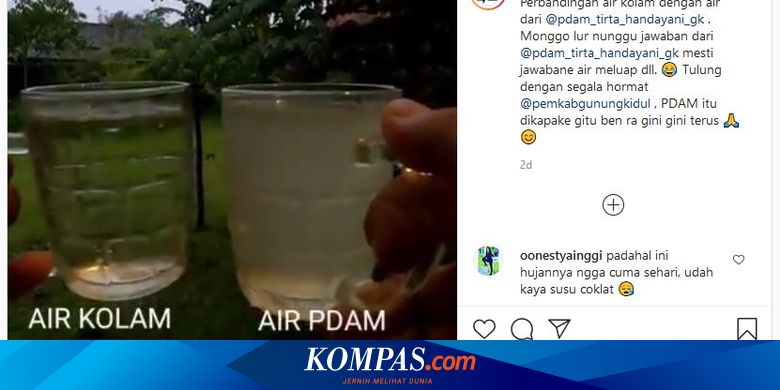 Pelanggan Keluhkan Air Keruh dari Pipa Perusahaan Daerah, Ini Penjelasan PDAM Gunungkidul...