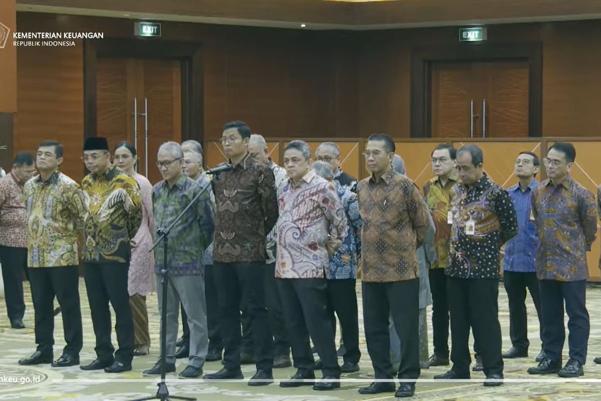 Sri Mulyani Lantik 139 Pejabat Eselon II, 3 Unit Baru Dibentuk