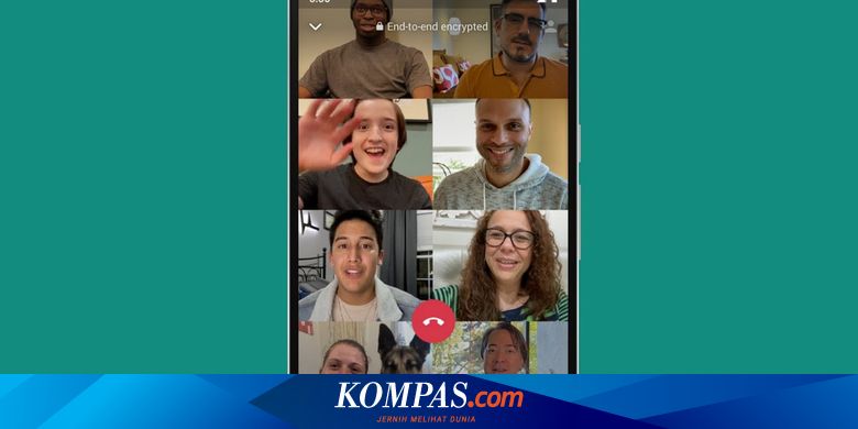 Cara Video Call WhatsApp dengan 32 Orang Sekaligus