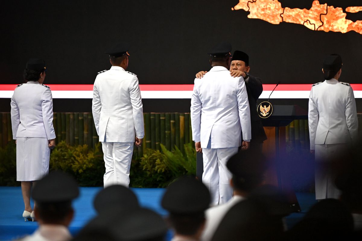 Bersejarah, Prabowo Lantik 961 Kepala dan Wakil Kepala Daerah Sekaligus
