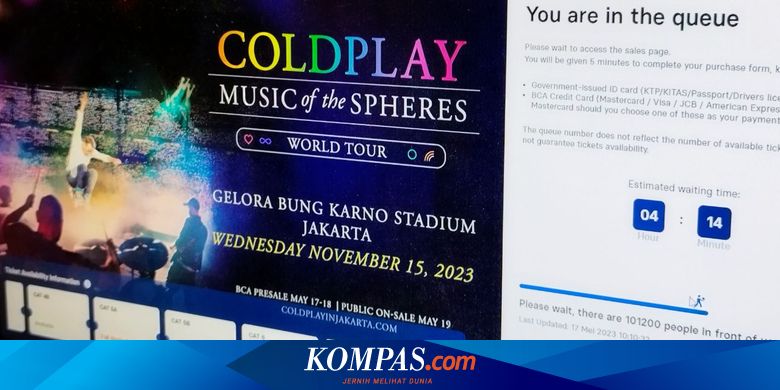 Info Lengkap Beli Tiket Coldplay: Link, Cara, Harga, Ketentuan, dan Tips
