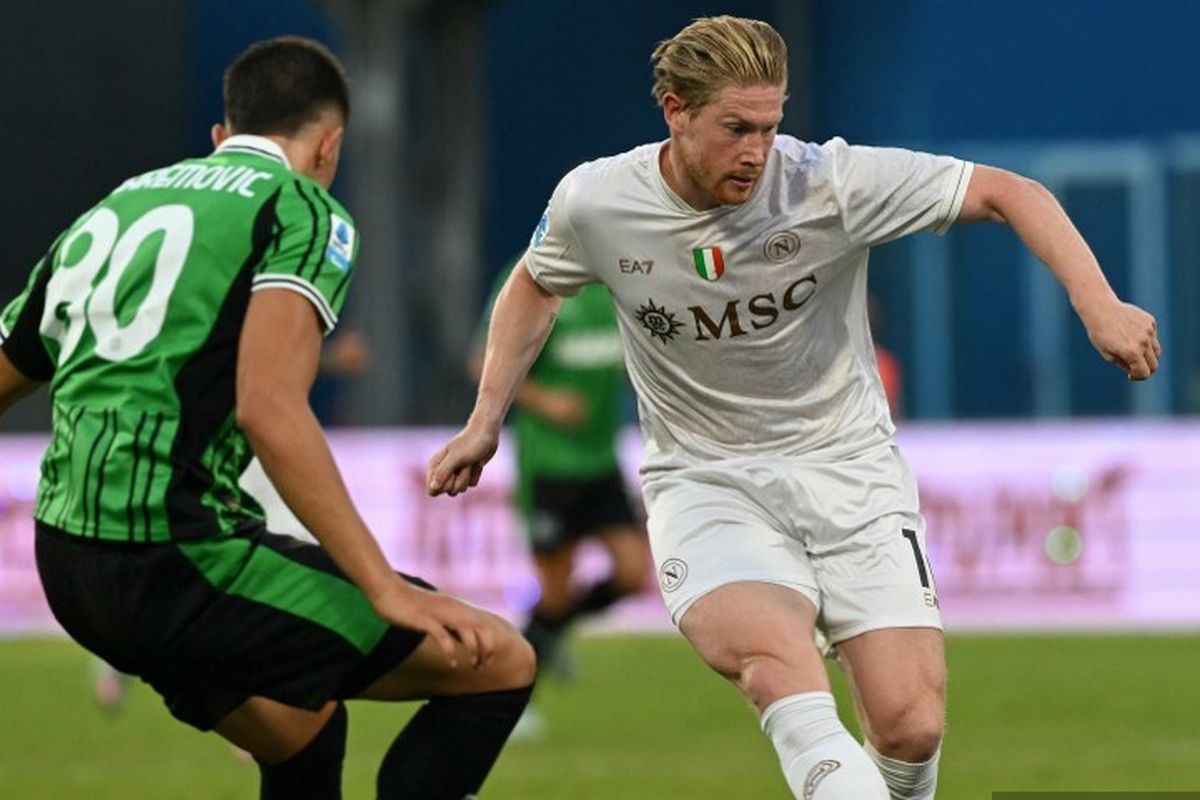 Hasil Sassuolo Vs Napoli 0-2: Jay Idzes Cadangan, De Bruyne Bikin Gol