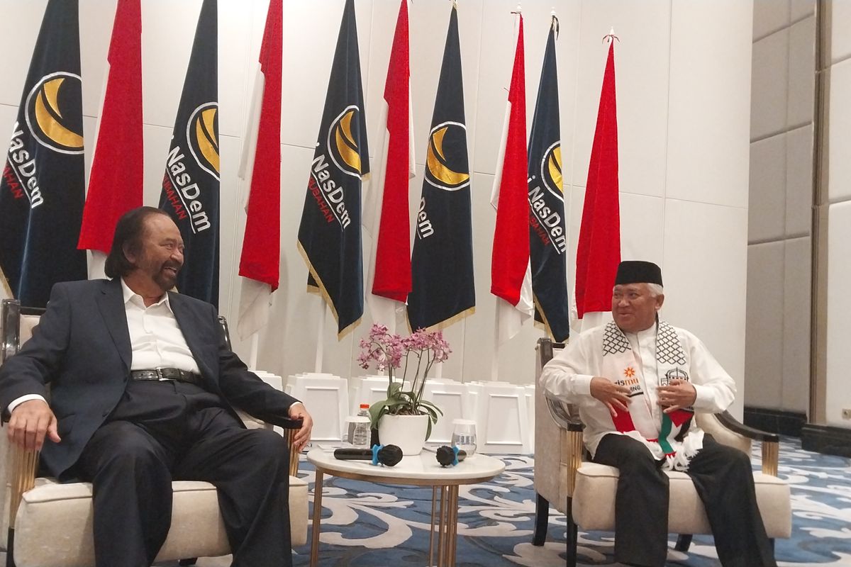 Din Syamsuddin Temui Surya Paloh, Pertemuan Dilakukan Tertutup