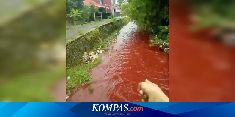 Fenomena Air Merah Pekat di Sungai Cirebon, Dinas Lingkungan Hidup ...