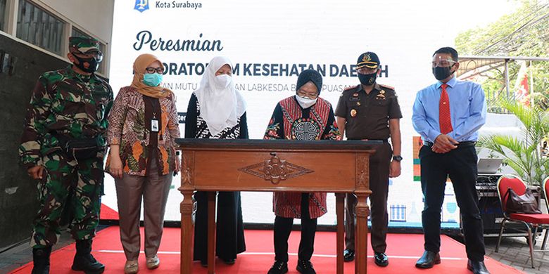 Resmikan Labkesda, Bukti Surabaya Serius Tangani Covid-19