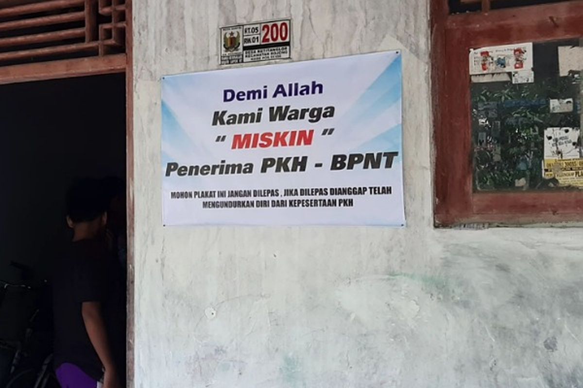 Rumah Ditempeli Stiker "Demi Allah Kami Warga Miskin", Penerima PKH Mundur