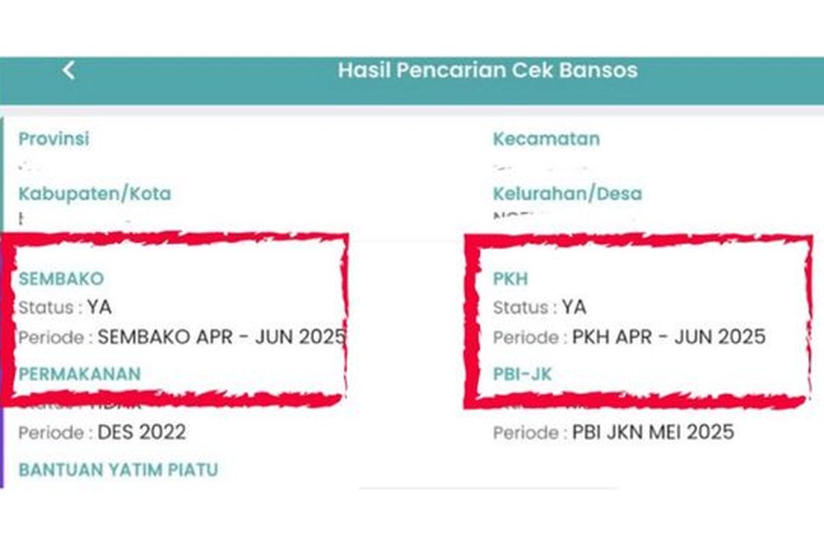 Cara Cek Bansos PKH dan BPNT 2025, Lewat HP dan Situs Kemensos