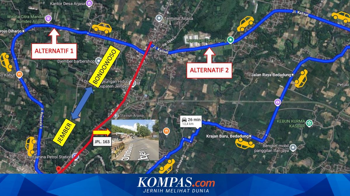 Jalan Raya Jember-Bondowoso Ditutup 7 Jam karena Ada Penggantian Rel KA ...