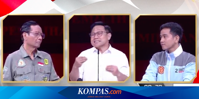 Kata Cak Imin, Gibran, dan Mahfud MD soal Debat Keempat Pilpres 2024