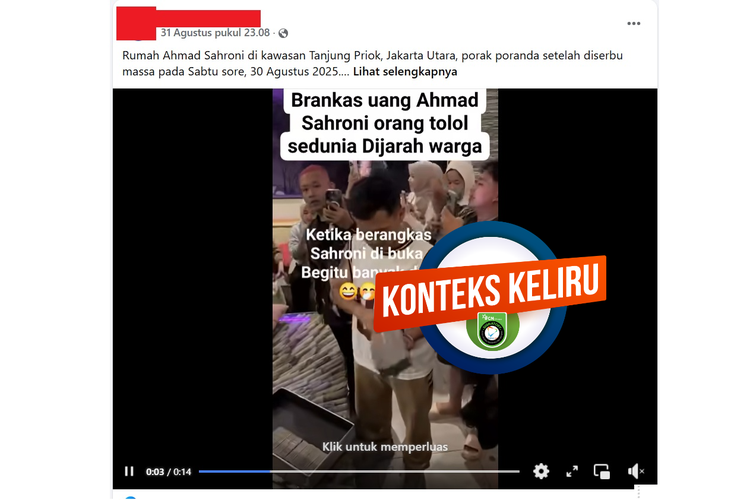 [KLARIFIKASI] Video Ini Bukan Pembagian Uang Hasil Jarahan dari Brankas ...