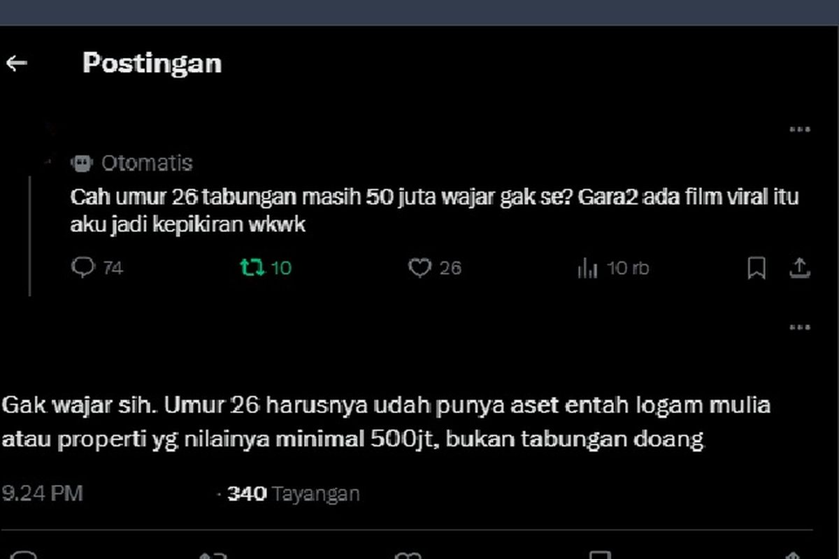 Psikolog Ungkap Tren Tanya "Wajar Enggak Sih di Usia Segini Punya Tabungan Segini?" di Medsos