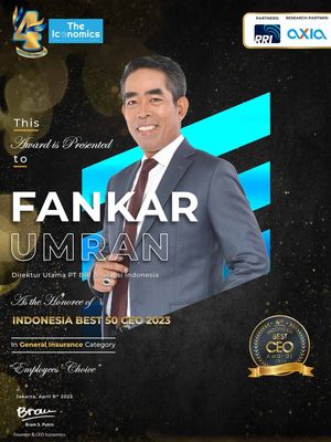 CEO BRI Insurance Terima Penghargaan sebagai Indonesia Best CEO 2023