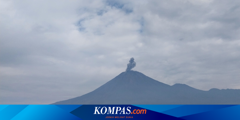Gunung Semeru Meletus Sabtu Pagi Semburkan Kolom Abu Setinggi 800 Meter