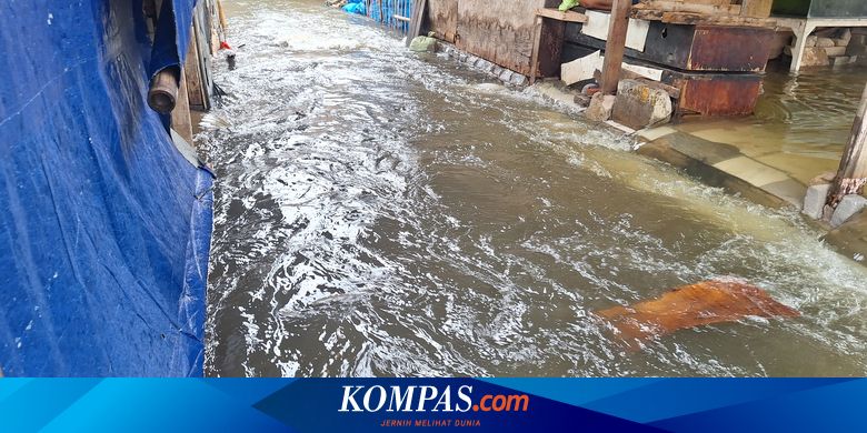 Banjir Rob Kembali Rendam Muara Angke, Ketinggian Air Capai 50 Cm