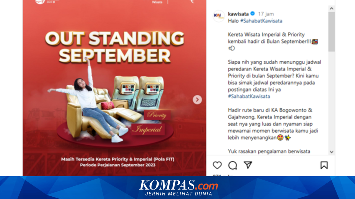 KAI Luncurkan Kereta Imperial dan Priority, Apa Itu?