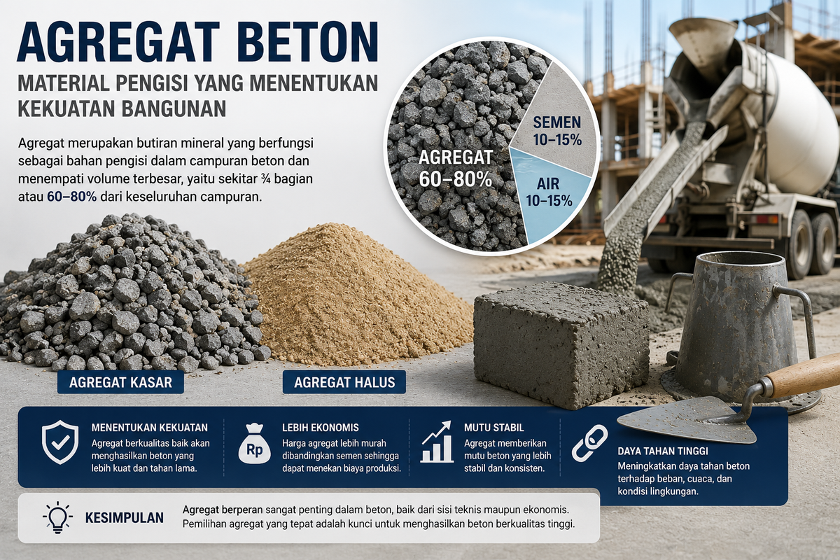 Apa Itu Agregat Beton?