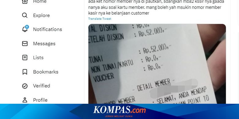 Beredar Foto Struk Belanja dengan Nomor Member Orang Lain, Ini ...