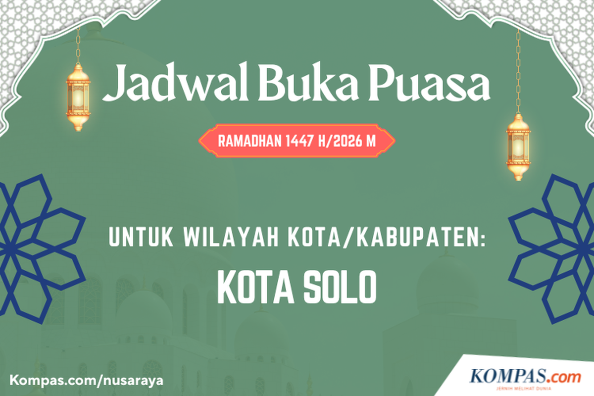 Jadwal Buka Puasa Kota Solo Selama Ramadhan 2026 Versi Muhammadiyah