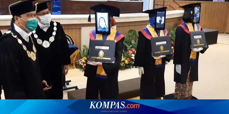 Inovatif, Undip Gunakan Robot Wakili Mahasiswa yang Ikut Wisuda