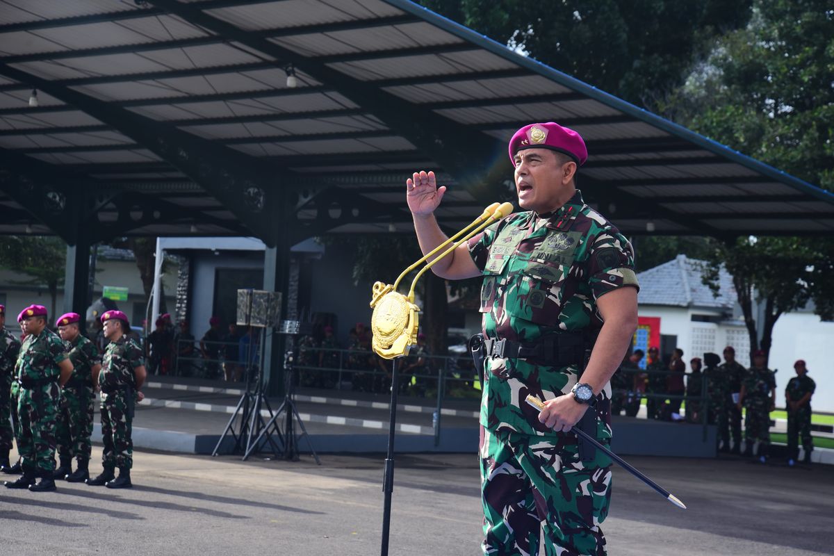 Dankormar Mayjen TNI Endi Supardi Dipromosikan Jadi Panglima Korps Marinir
