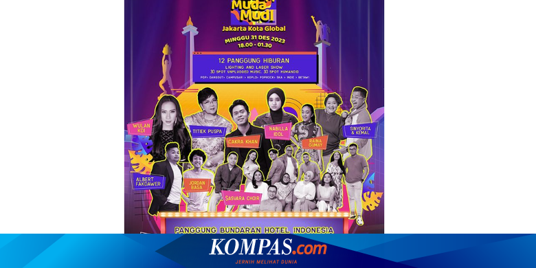 Malam Muda Mudi Ramaikan Perayaan Tahun Baru 2024 di Bundaran HI, Ini ...