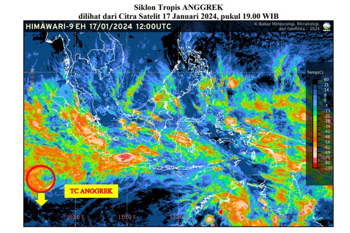 Siklon Tropis Anggrek Terdeteksi di Sekitar Indonesia, Berlangsung ...