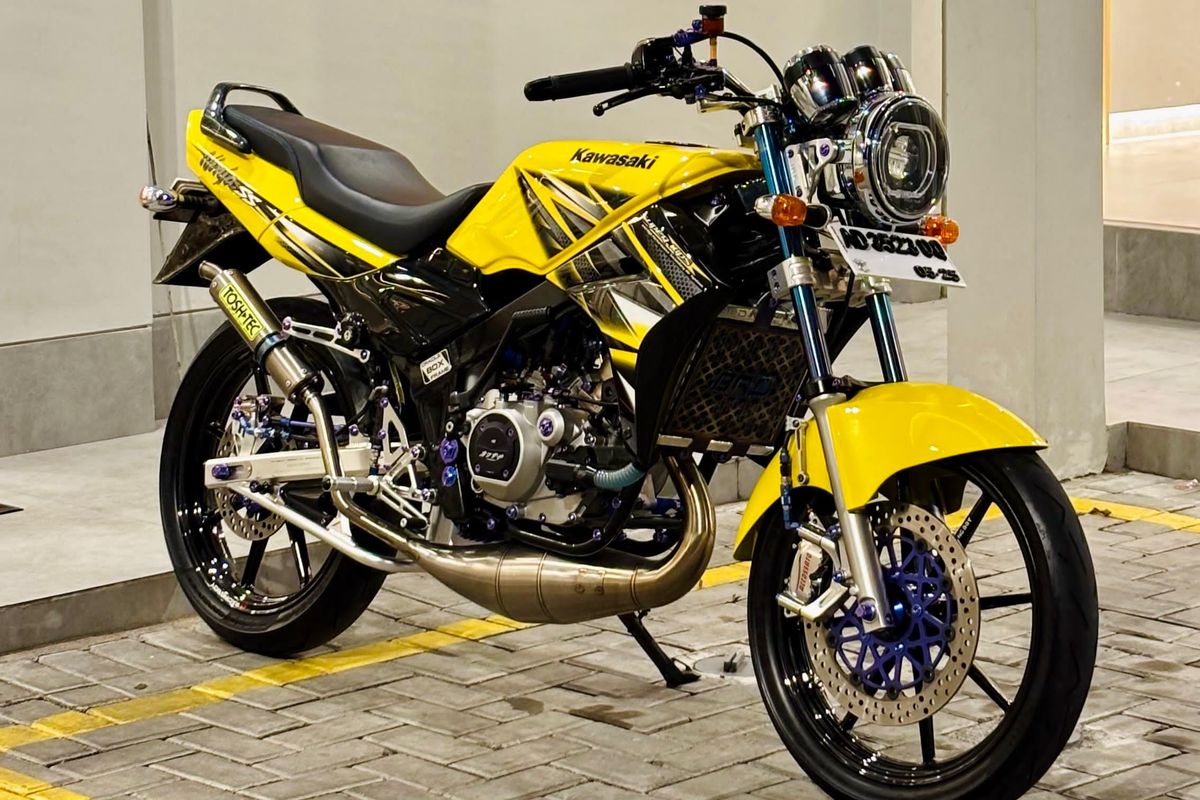 Modifikasi Sultan: Kawasaki Ninja SS 150 cc Ini Dijual Rp 200 Juta