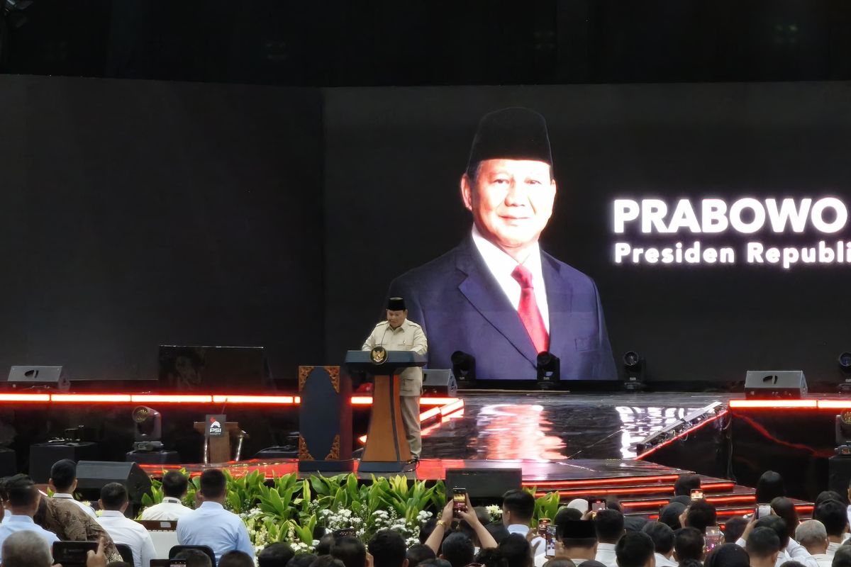 Di Kongres PSI, Prabowo Heran Letkol Teddy Disambut Tepuk Tangan Meriah