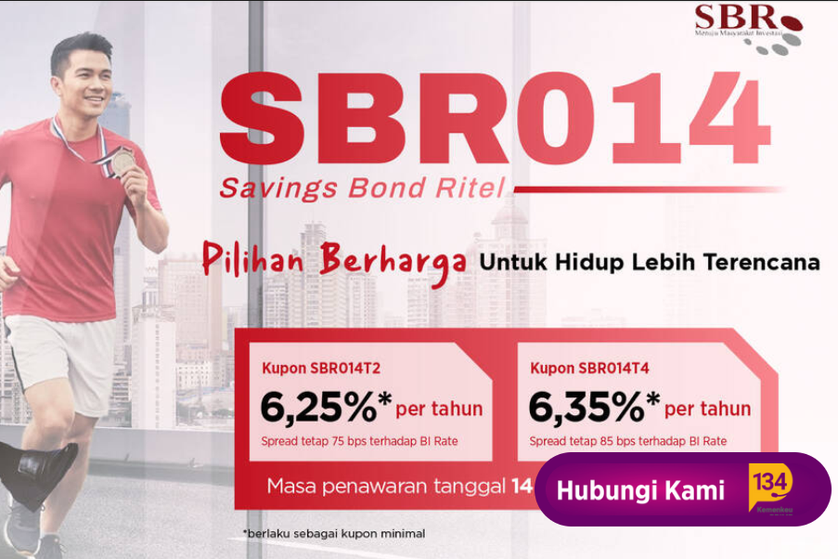 SBR014 Sudah Bisa Dipesan, Tawarkan Kupon hingga 6,35 Persen