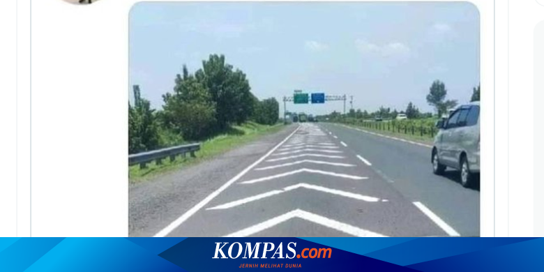 Viral, Unggahan Marka Garis-garis Panah di Jalan, Apa Fungsinya?