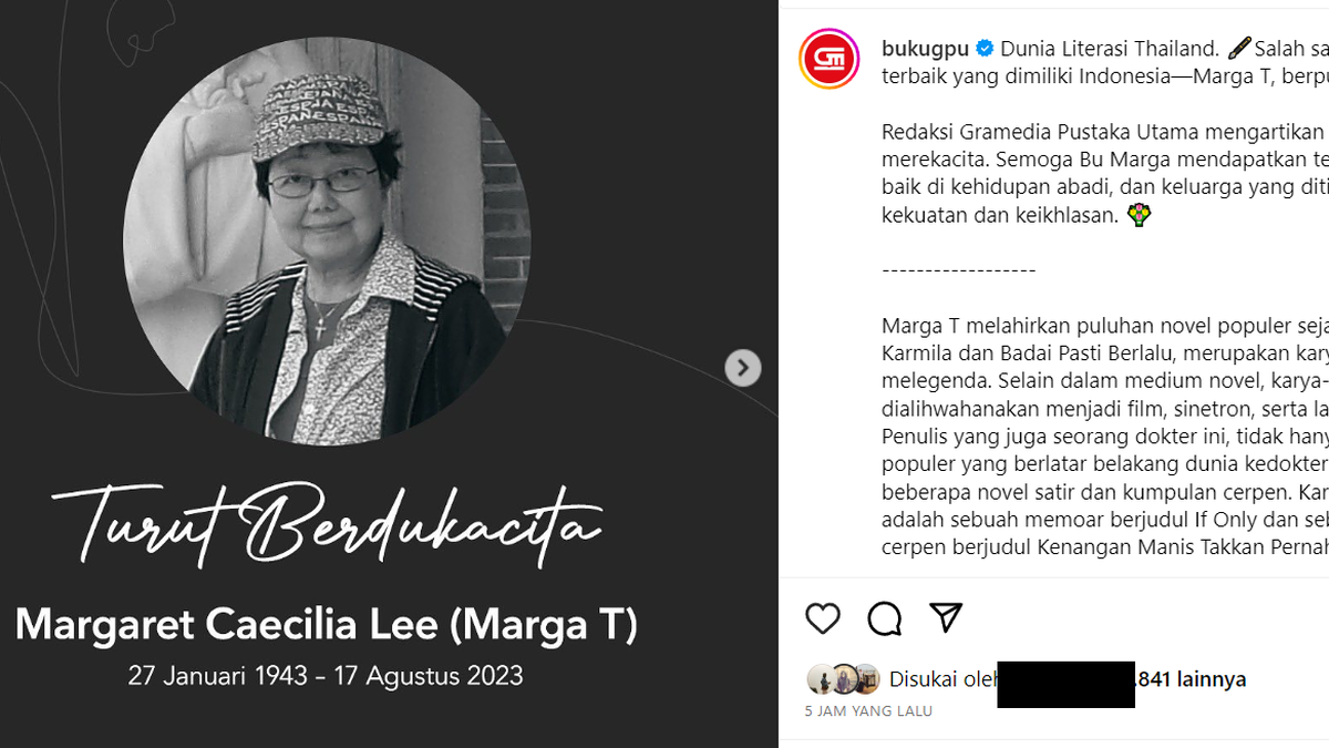 Biografi Marga T, Novelis Indonesia Era 70-an