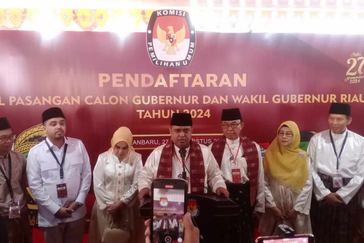 Nasir-Wardan Mendaftar Jadi Bakal Calon Gubernur Riau