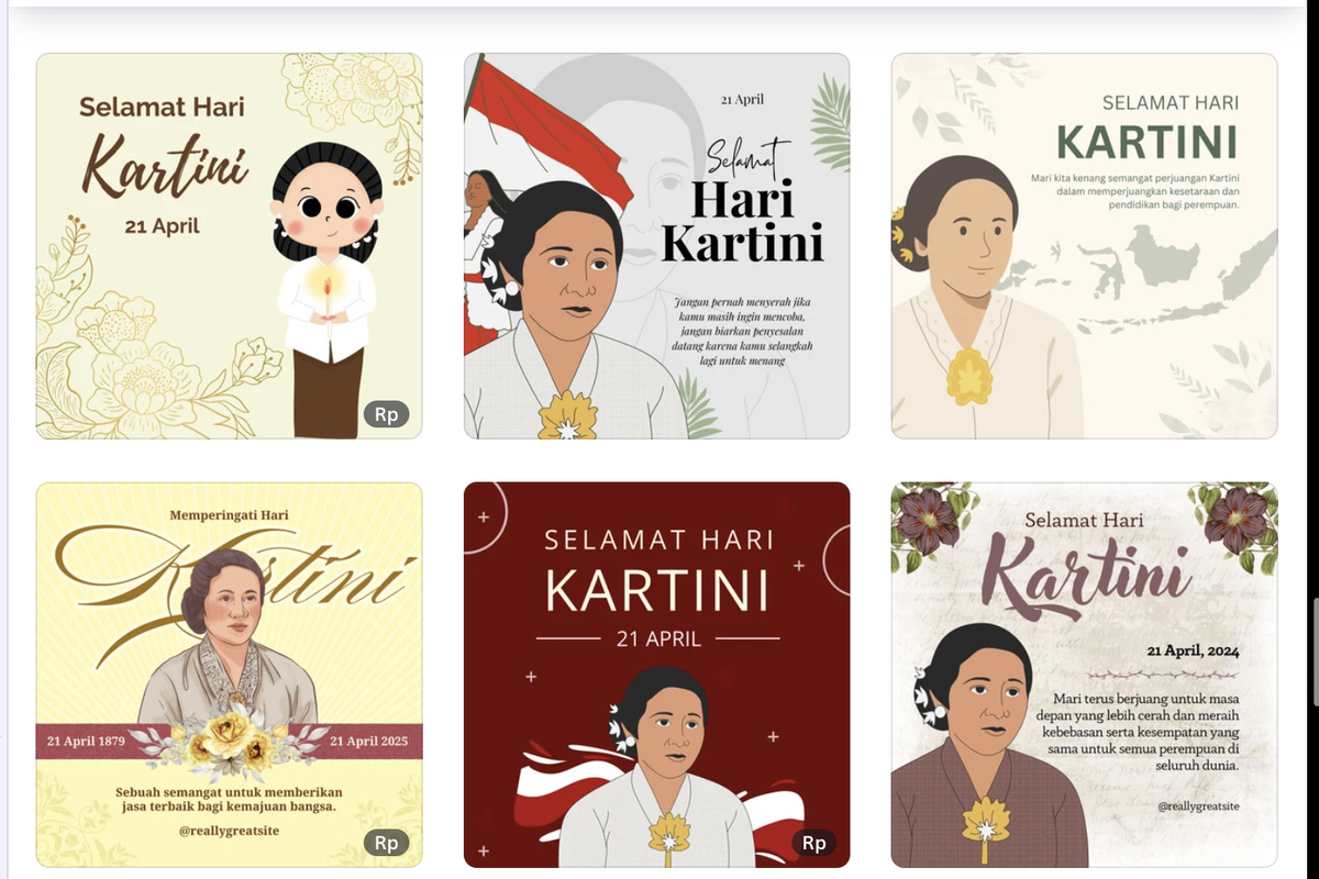 45 Poster Hari Kartini 2025 yang Bisa Diunduh Gratis Pakai Ponsel
