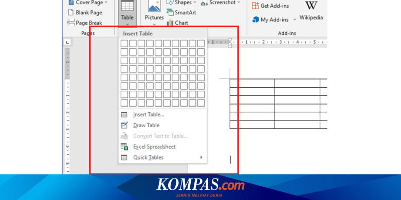 5 Cara Membuat Tabel di Word, Praktis dan Tak Ribet