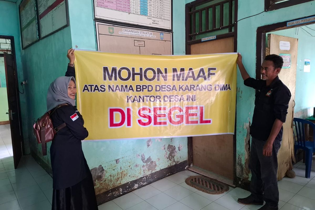 Ruang Kepala Desa Karang Dima Sumbawa Disegel BPD, Tuntut Pencairan ...