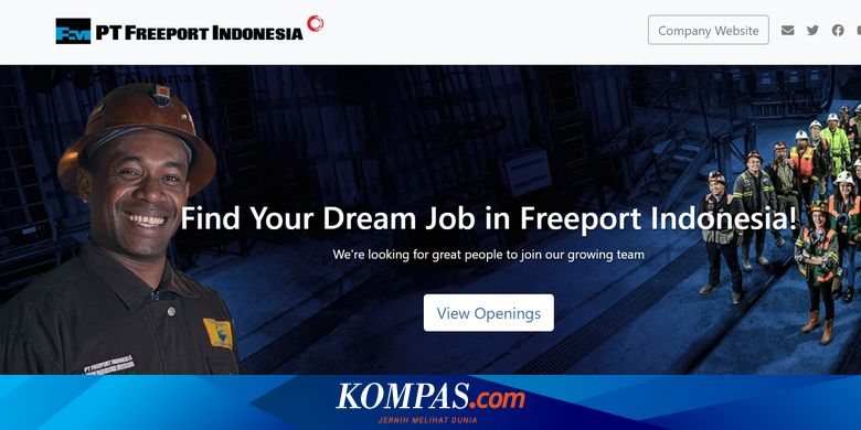 Freeport Buka Magang Mahasiswa D4, S1, dan S2 dari 27 Jurusan