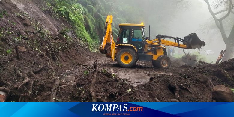 Hujan Deras, Jalur Menuju Kawah Ijen Bondowoso Longsor