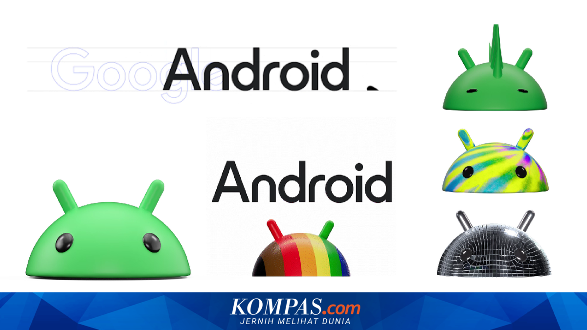 Google Rilis Logo Baru Android, Kepala Robot 3D dan Karakter Warna-warni