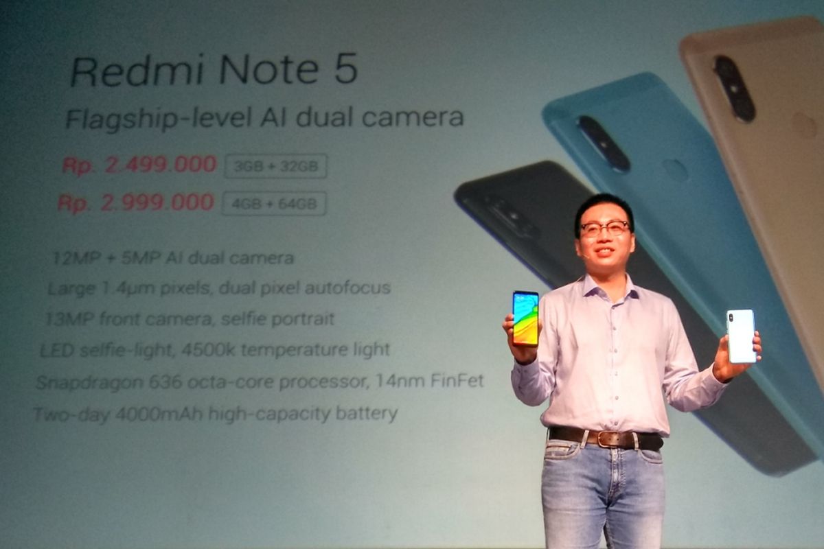 Xiaomi Redmi Note 5 AI "Dual Camera" Resmi Meluncur di Indonesia