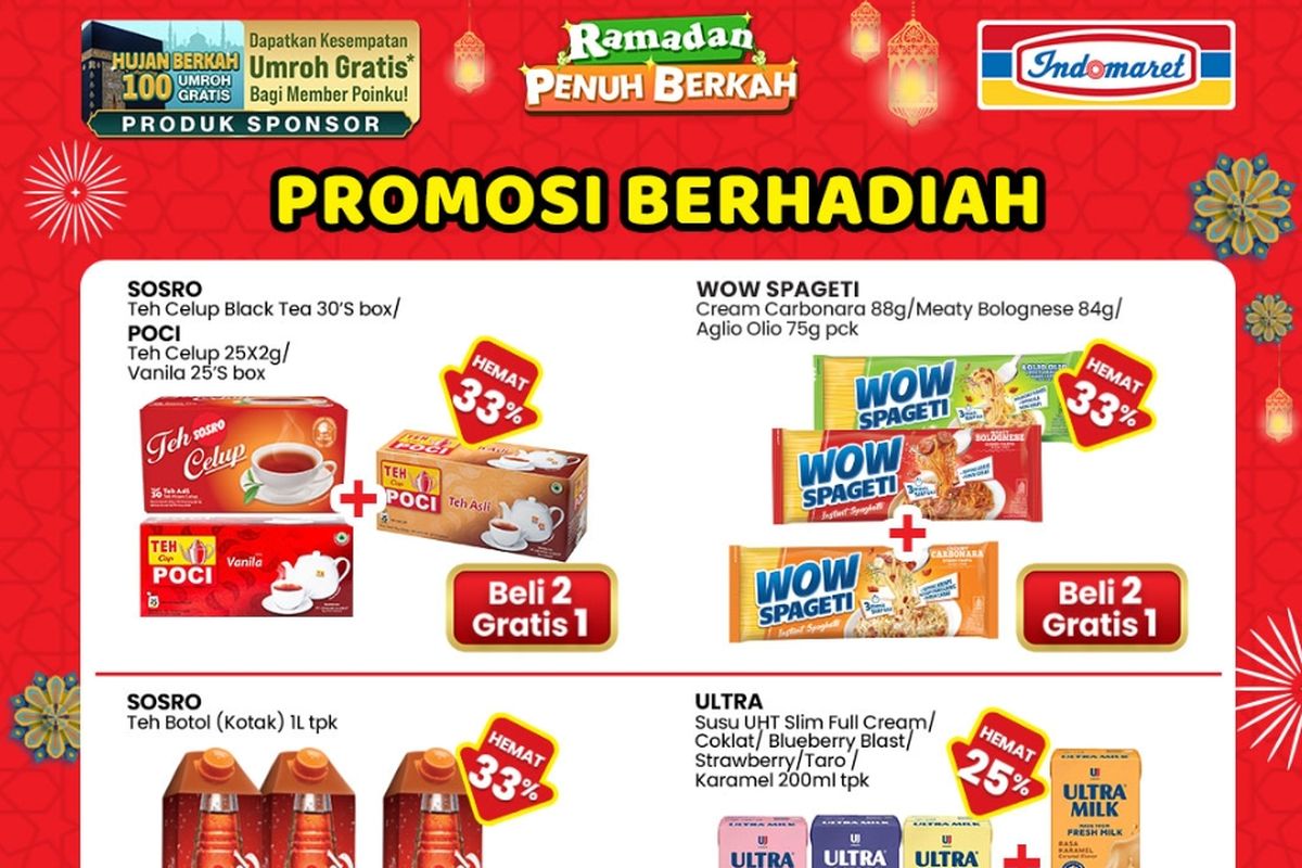 Promo Indomaret Hari Ini 25 Februari 2026, Sania 2 Liter Cuma Rp 37.300