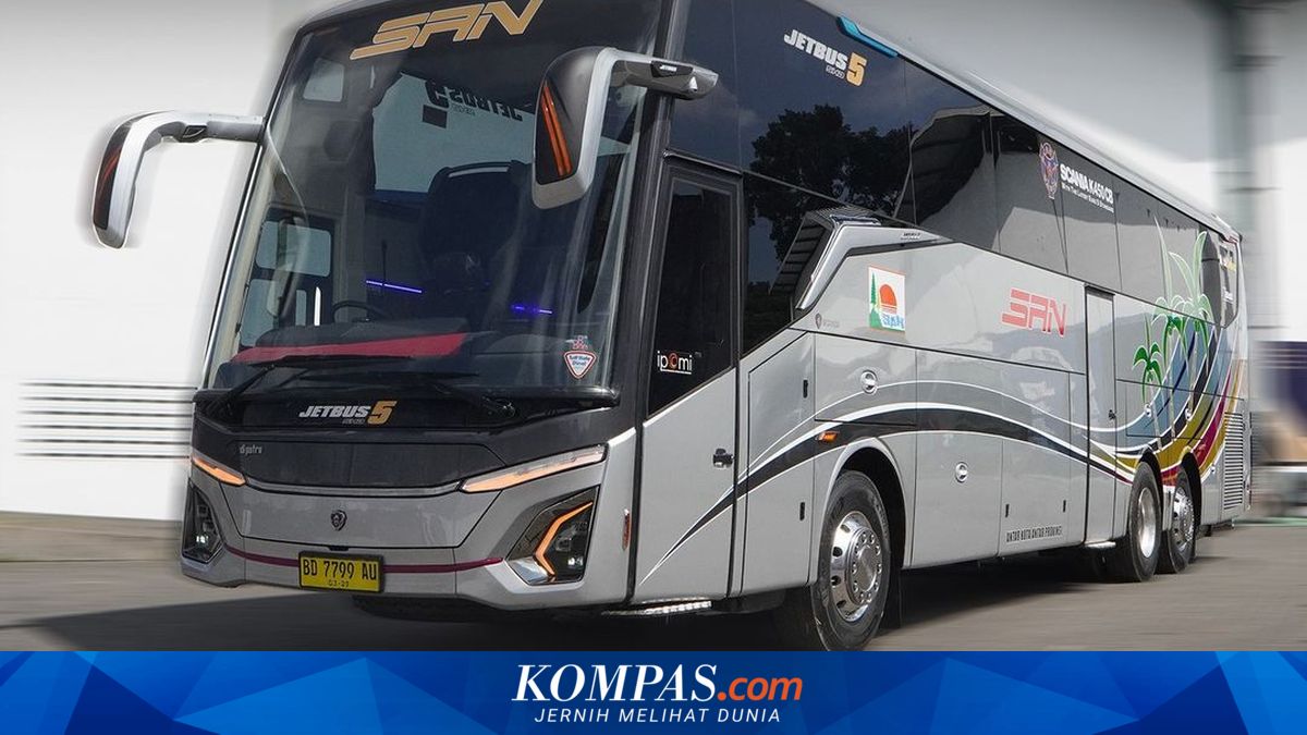 PO SAN Rilis Bus Baru Pakai Sasis Scania