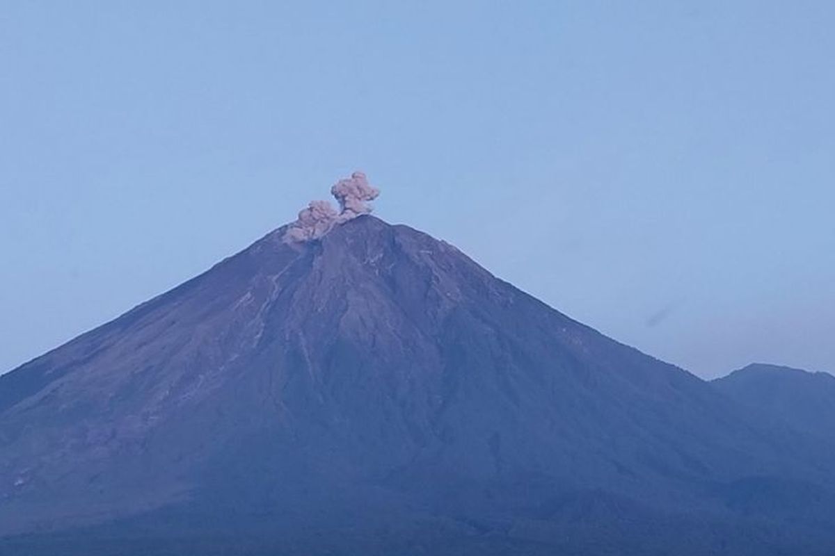 Gunung Semeru Erupsi Lagi, Tinggi Letusan Mencapai 600 Meter