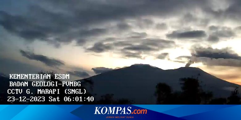 Gunung Marapi Kembali Erupsi, Lontarkan Abu Setinggi 1 Kilometer