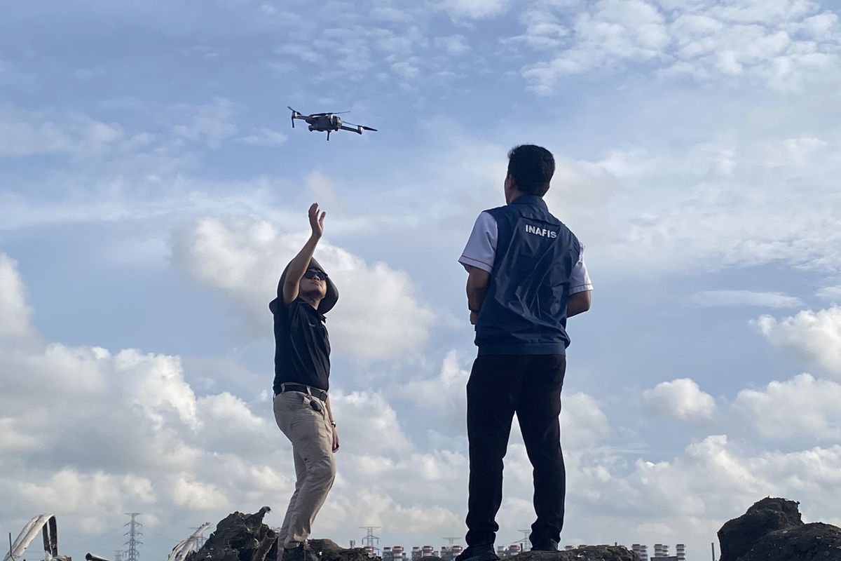 Cek Luas Area Pagar Laut di Bekasi, Mabes Polri Terbangkan "Drone"