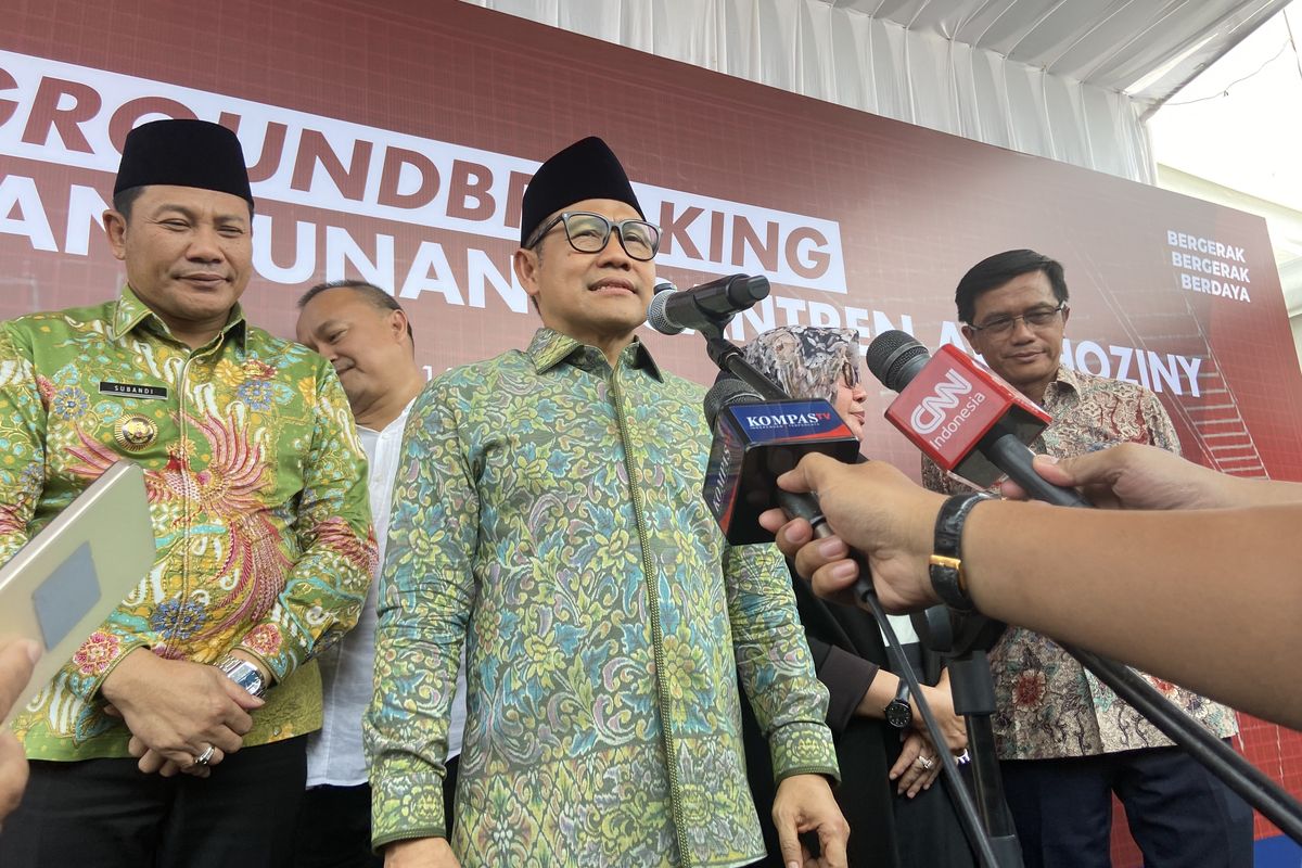 Groundbreaking Ponpes Al Khoziny Sidoarjo, Cak Imin Sentil Pemimpin ...