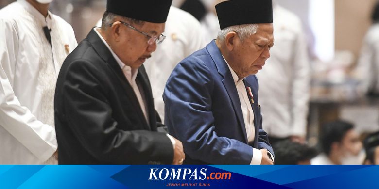 BERITA FOTO: Ma'ruf Amin dan Jusuf Kalla Shalat Idul Fitri di Istiqlal