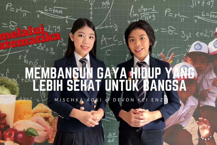 Foto : Ulas Gaya Hidup Sehat lewat Matematika, Mischka dan Devon Raih ...