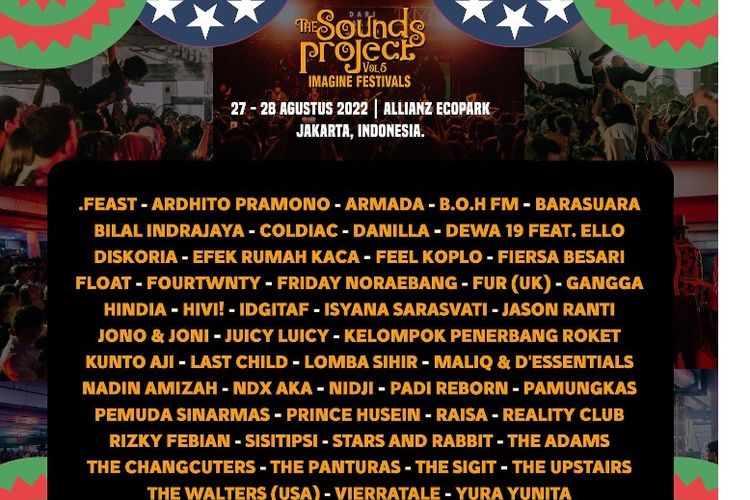 Jadwal dan Line Up The Sounds Project Vol.5 Hari Kedua, Ada FUR hingga ...