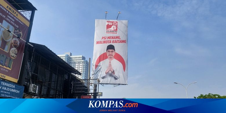 Baliho Kaesang di Depok Dipasang secara Resmi sehingga Tak Diturunkan